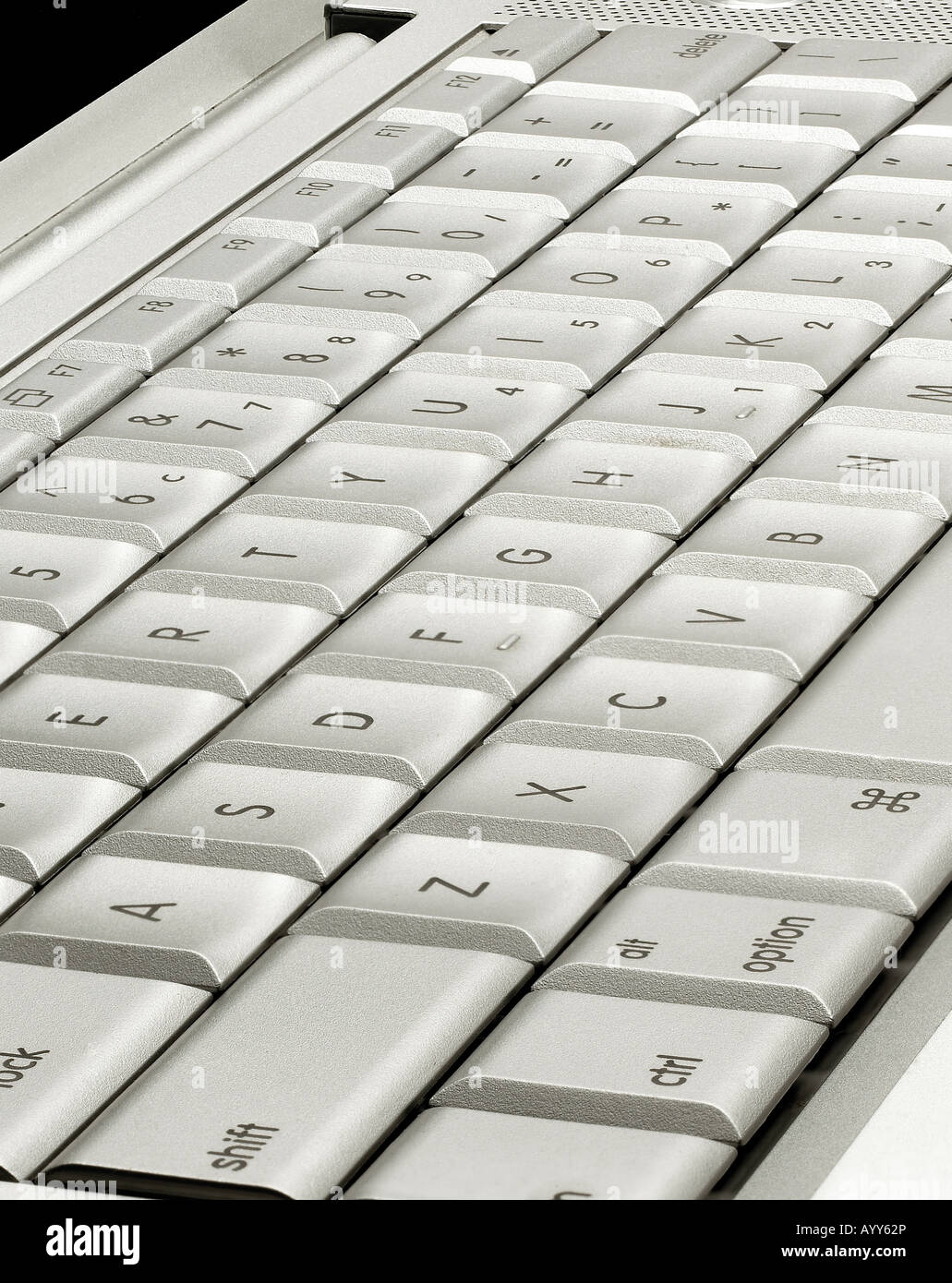 Laptop Computer Keyboard Detail Sharp From Foreground To Background ...