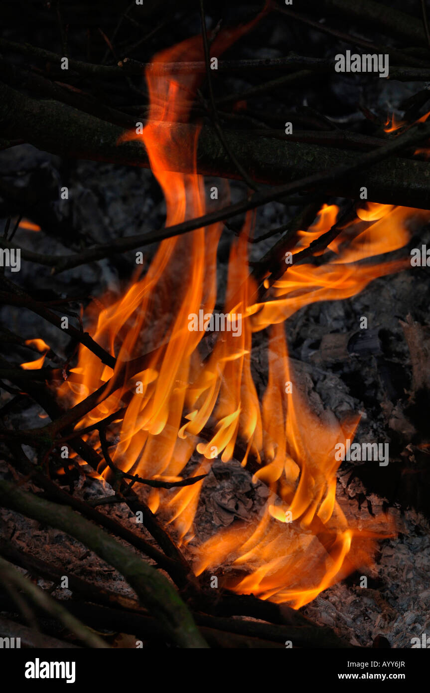 A Garden Bonfire Stock Photo - Alamy