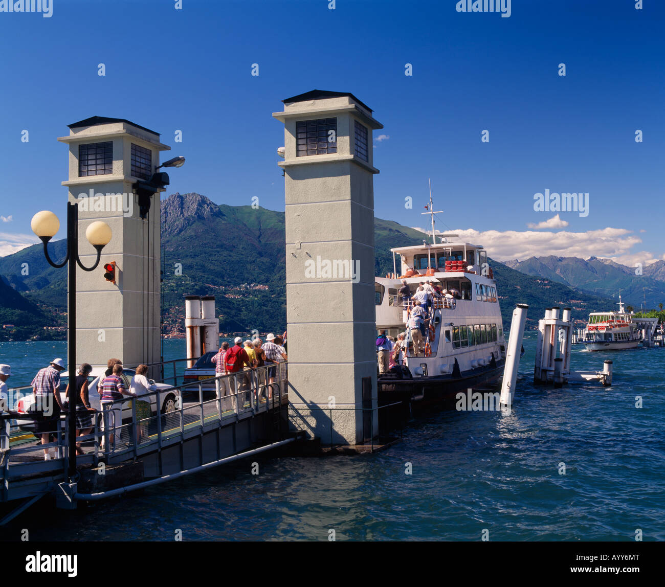 Passenger ferry on lake como hi-res stock photography and images - Alamy
