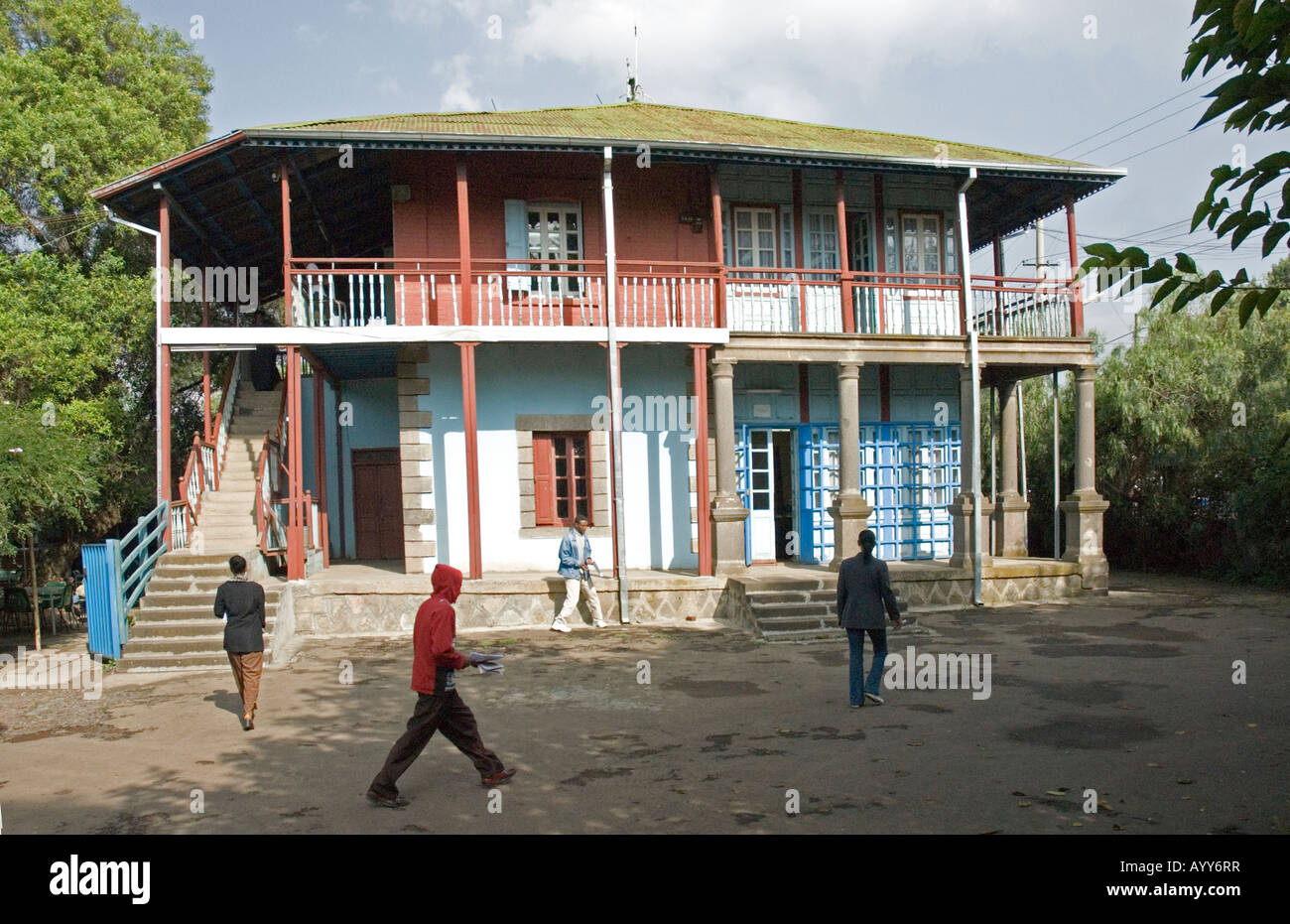 Main building of the Theology College, Addis Abeba, Ethiopia Stock ...