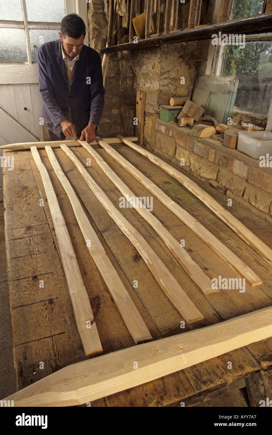 Michael Vincent making traditional Sheep hurdles in his village ...