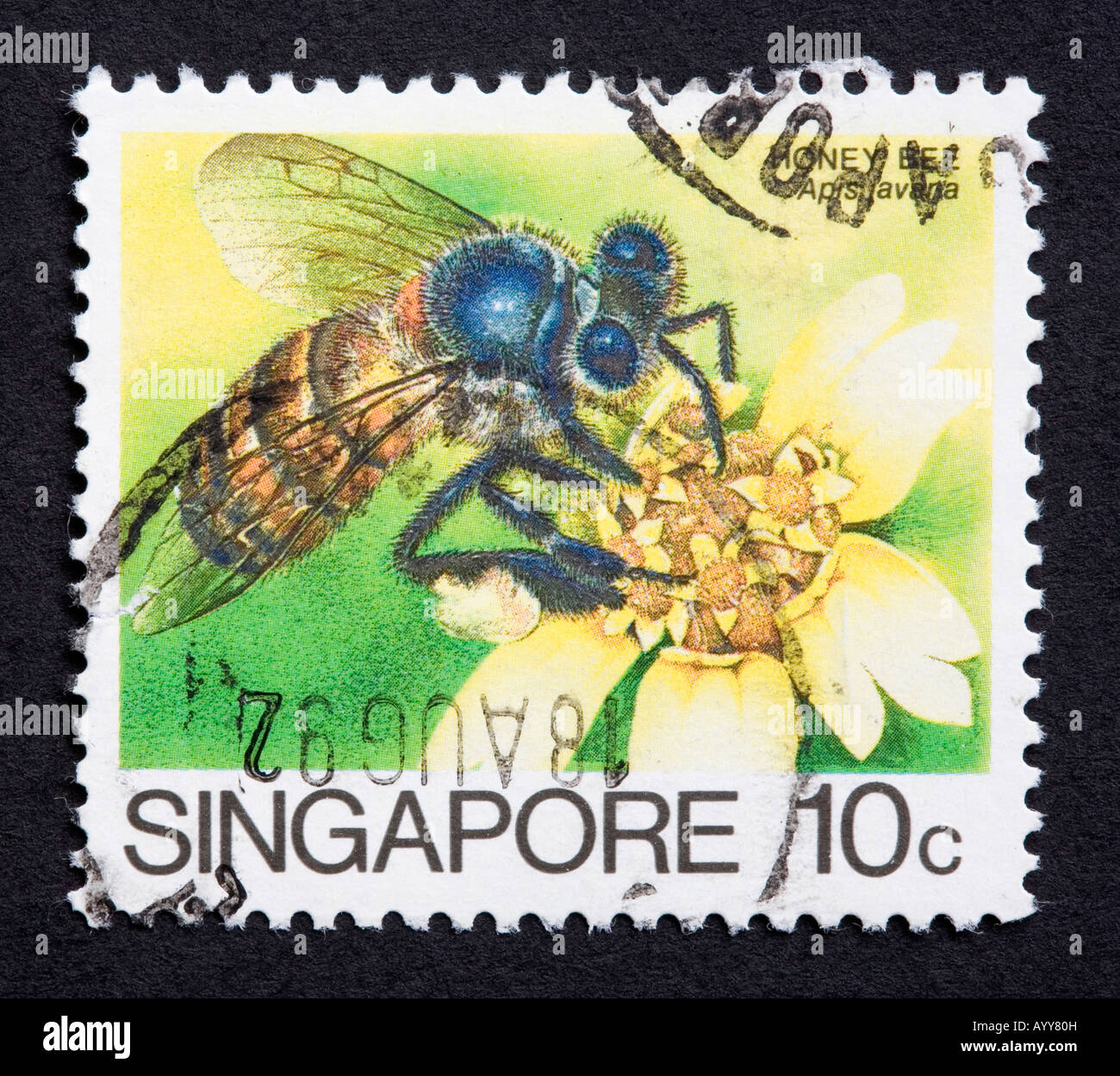 Singapore postage stamp Stock Photo - Alamy