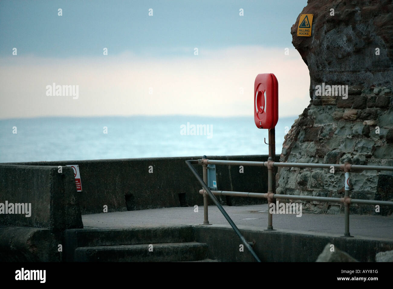 Life ring on sea front.water,rescue,aid,emergency Stock Photo - Alamy