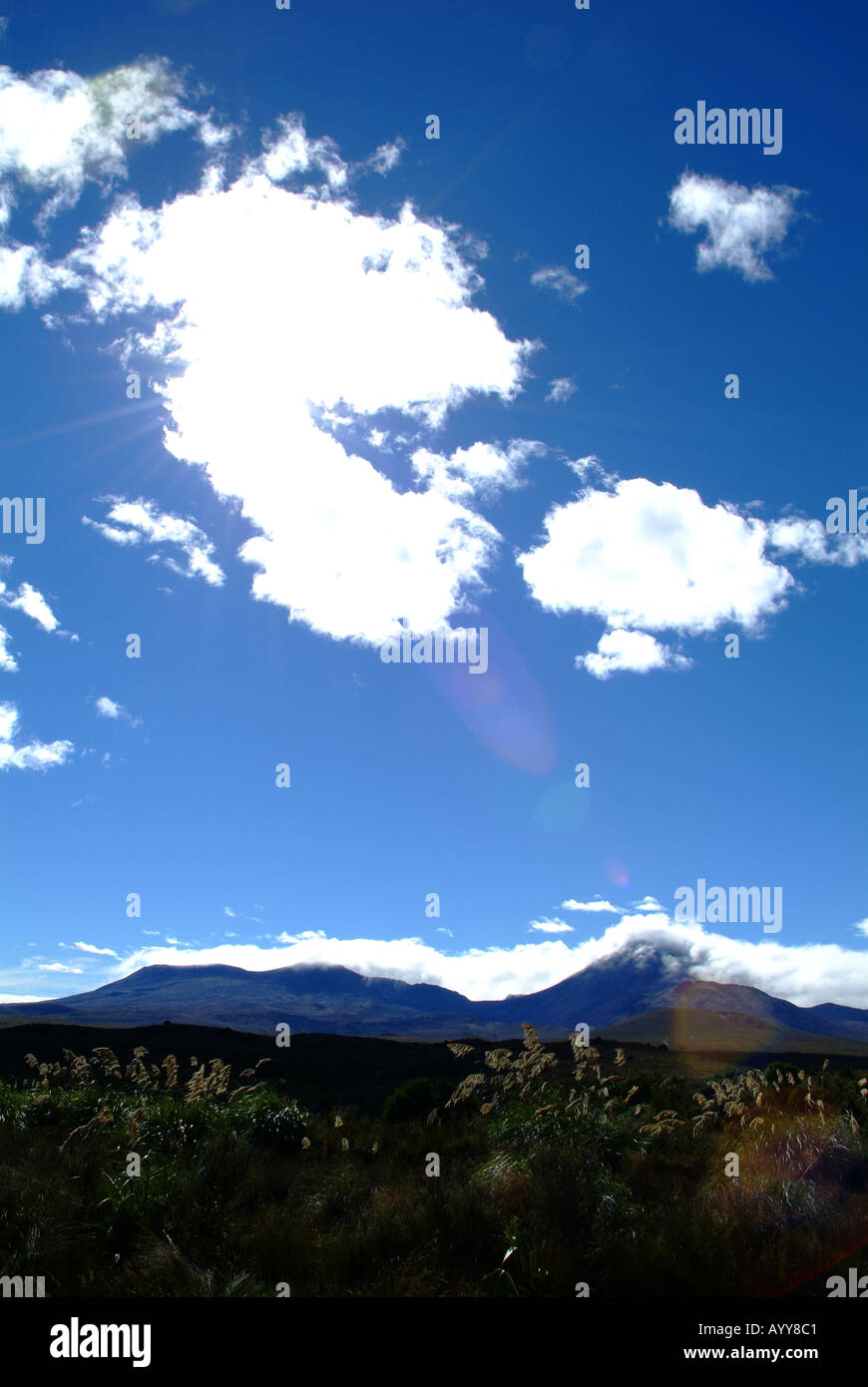 Volcano Mount Ruapehu Volcano Tongariro National Park Stock Photo - Alamy