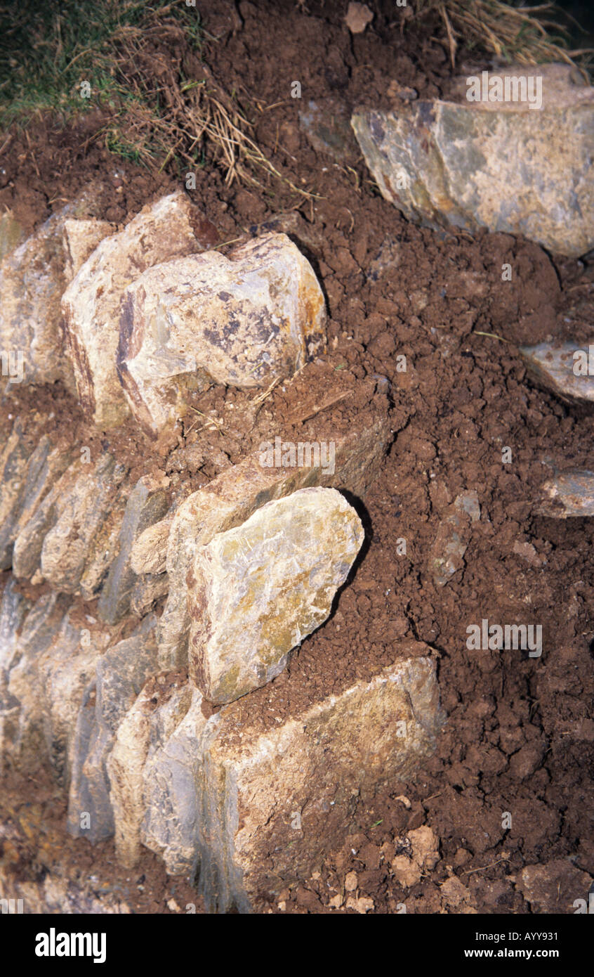 Cornish hedge dry stone wall hi-res stock photography and images - Alamy