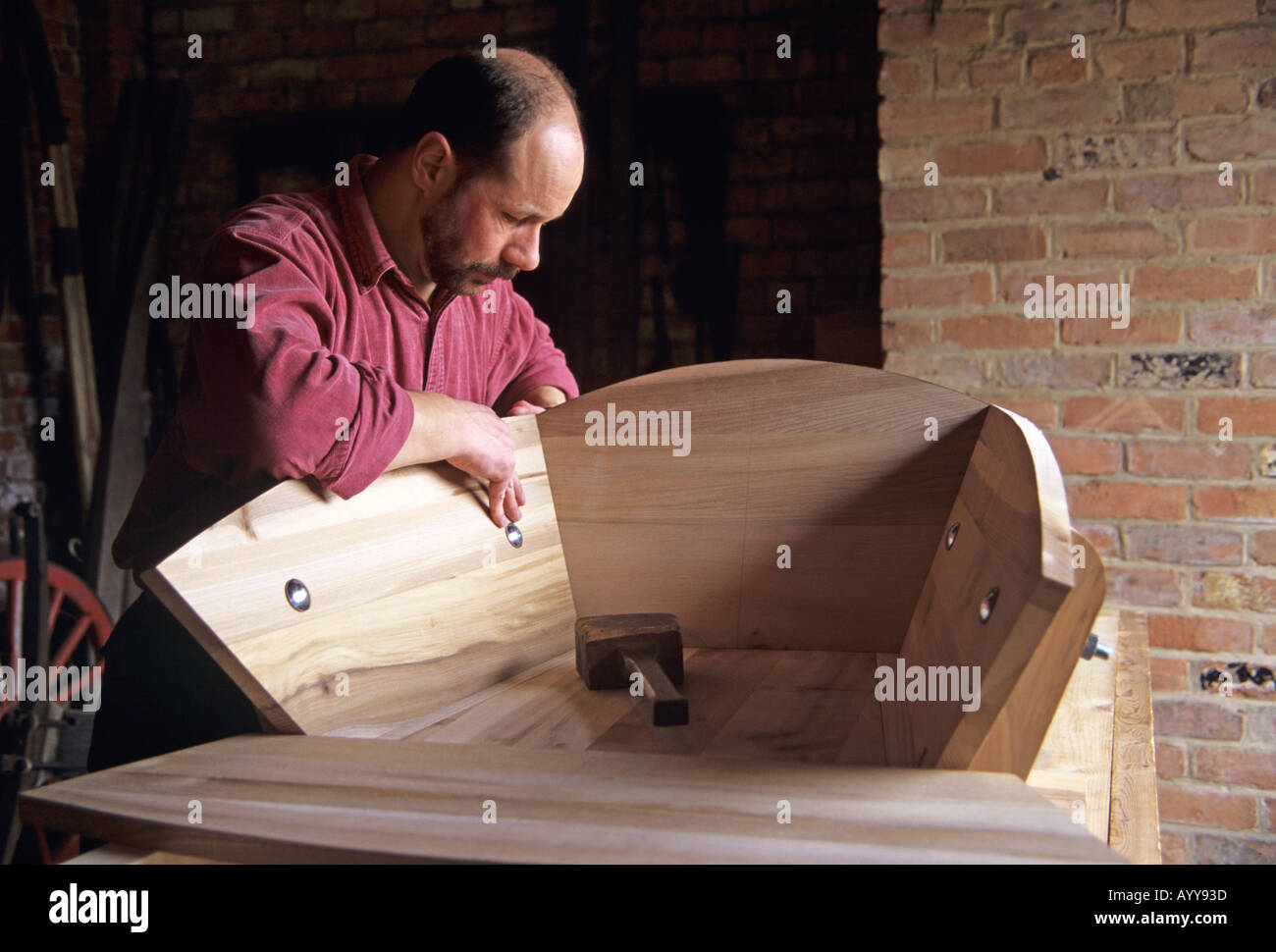 Craftsman Graham Ellison making a traditional Victorian Wooden ...