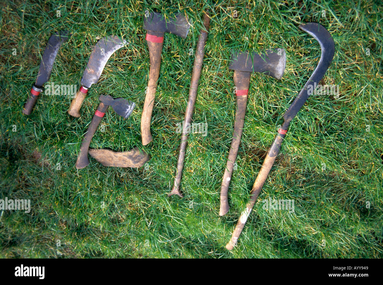 Hedge laying tools hi-res stock photography and images - Alamy