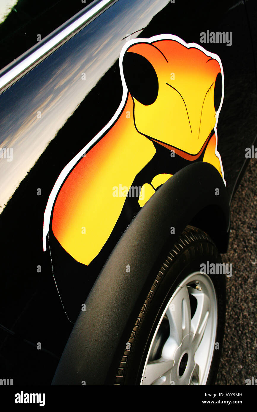 Close up of paint job on a mini cooper Stock Photo - Alamy