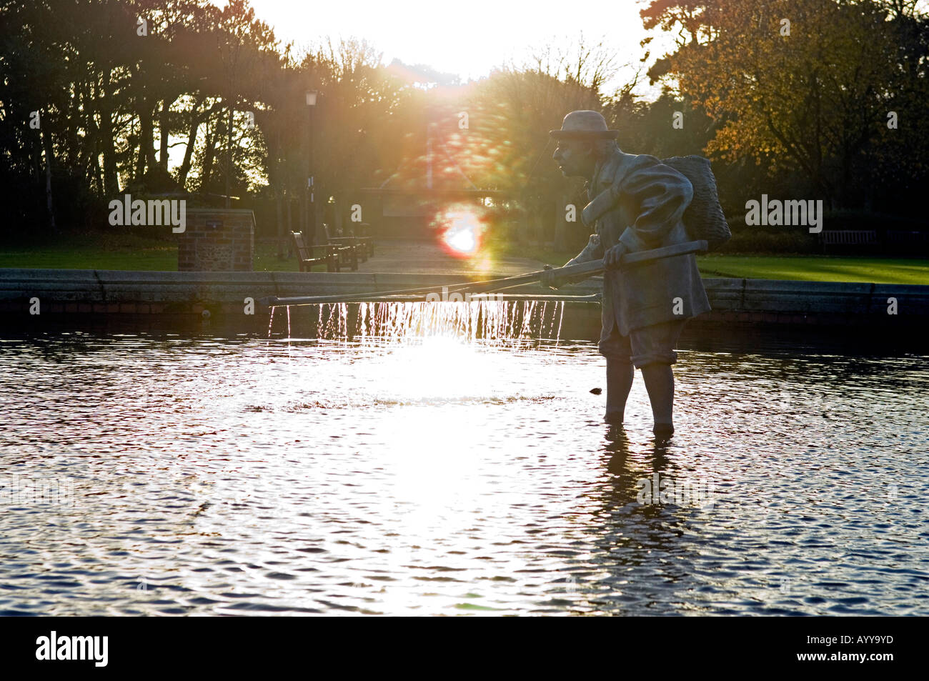 The Lytham shrimper sculpture in Lowther gardens,Lytham st annes ...