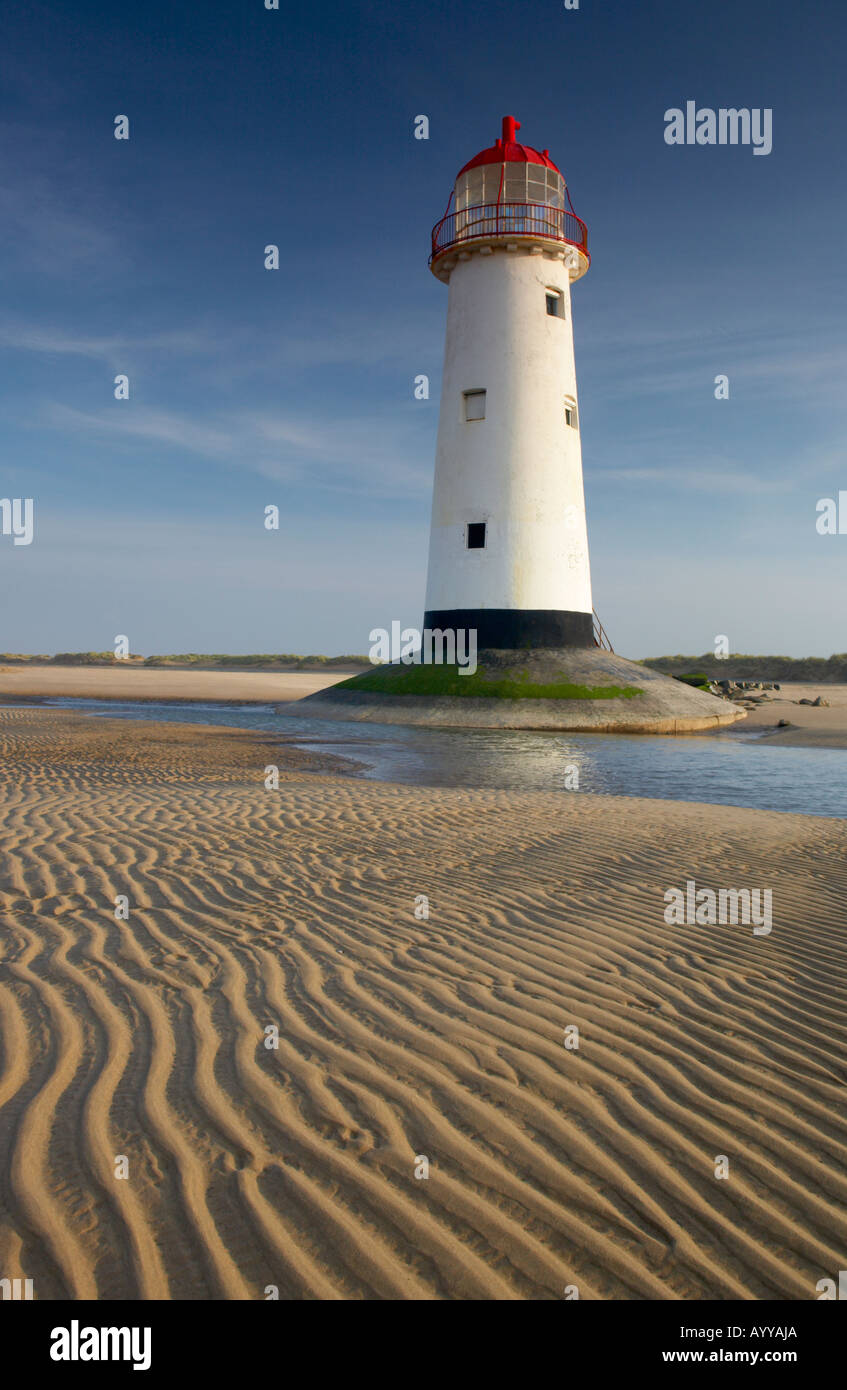 Talacre Lighthouse - North Wales Stock Photo - Alamy