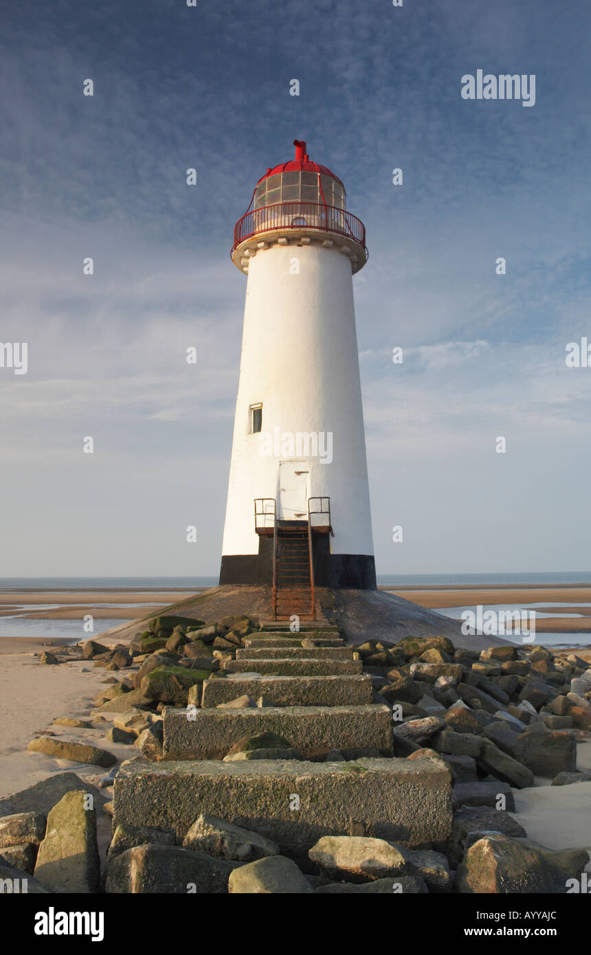 Talacre Lighthouse - North Wales Stock Photo - Alamy