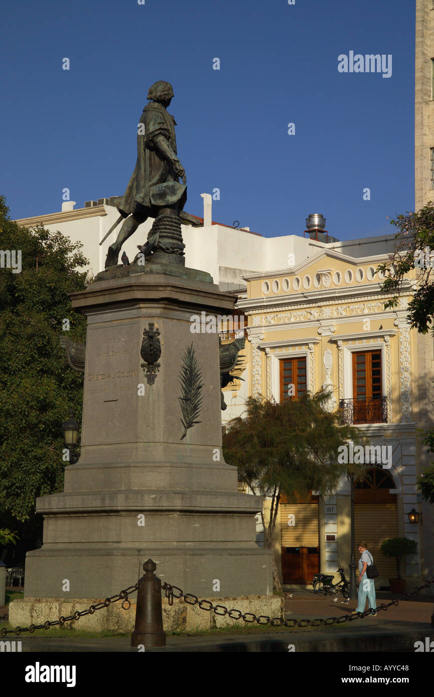 Statue of Christopher Columbus Parque Colon "Santo Domingo" Dominican ...
