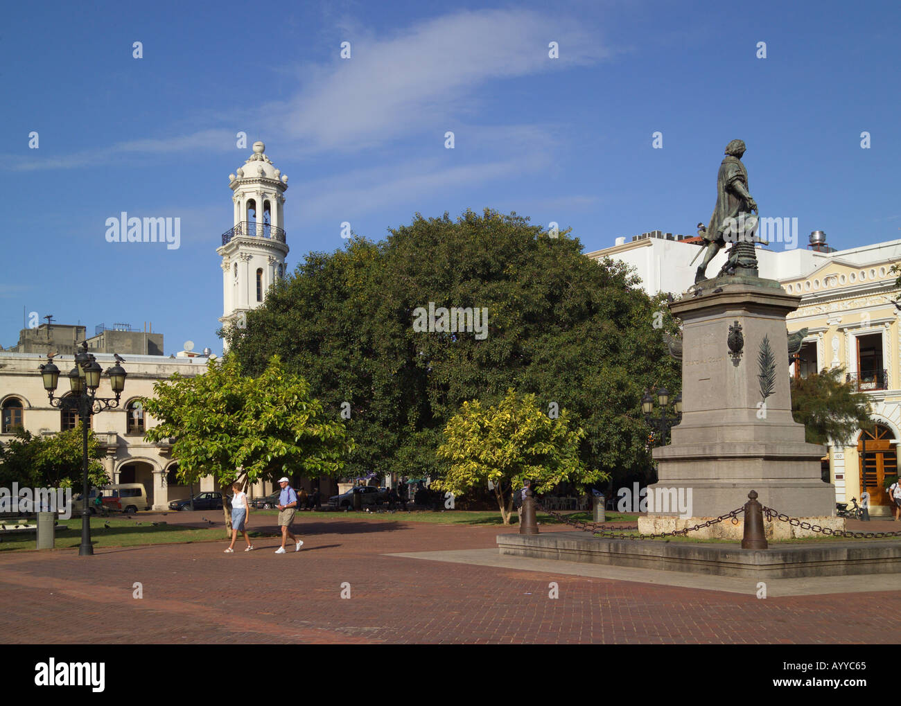 Parque Colon "Santo Domingo" Dominican Republic Caribbean Stock Photo ...