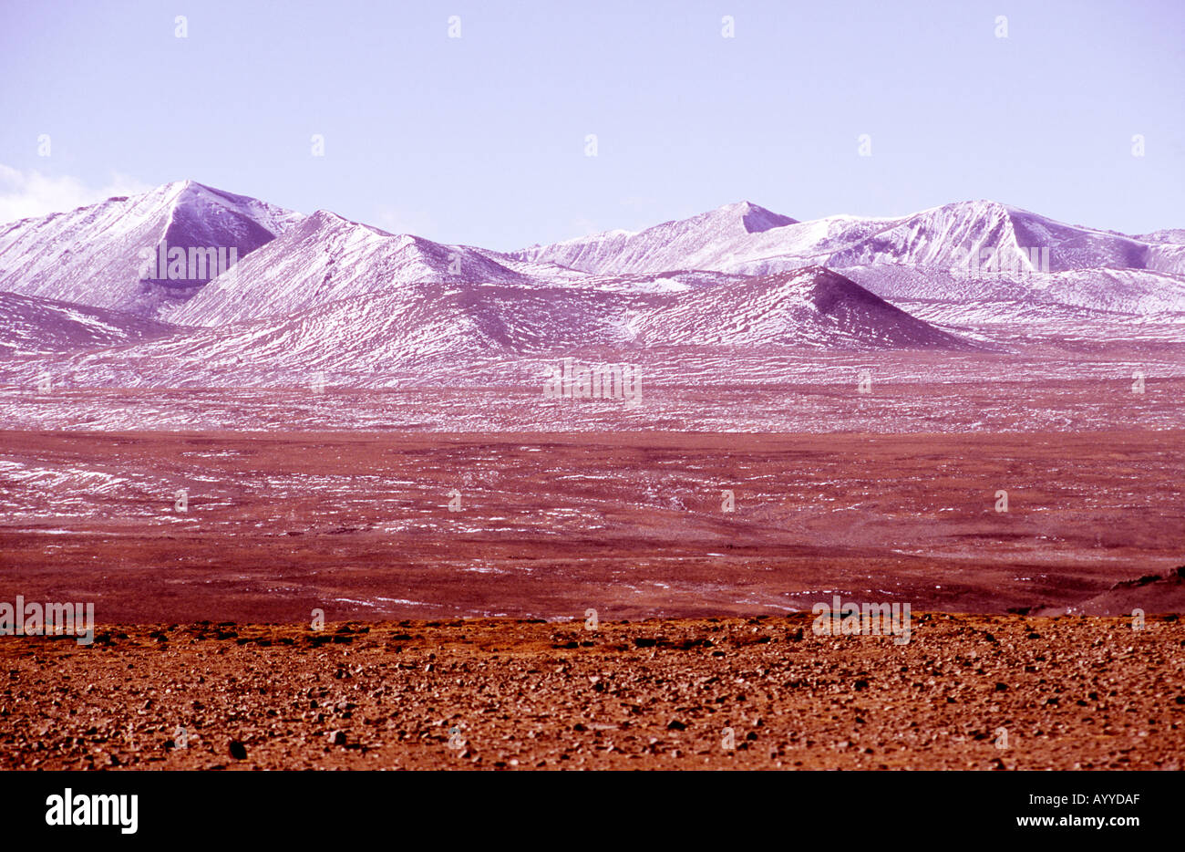 Extreme landscape terrain with Tibetan desert like valleys rolling ...