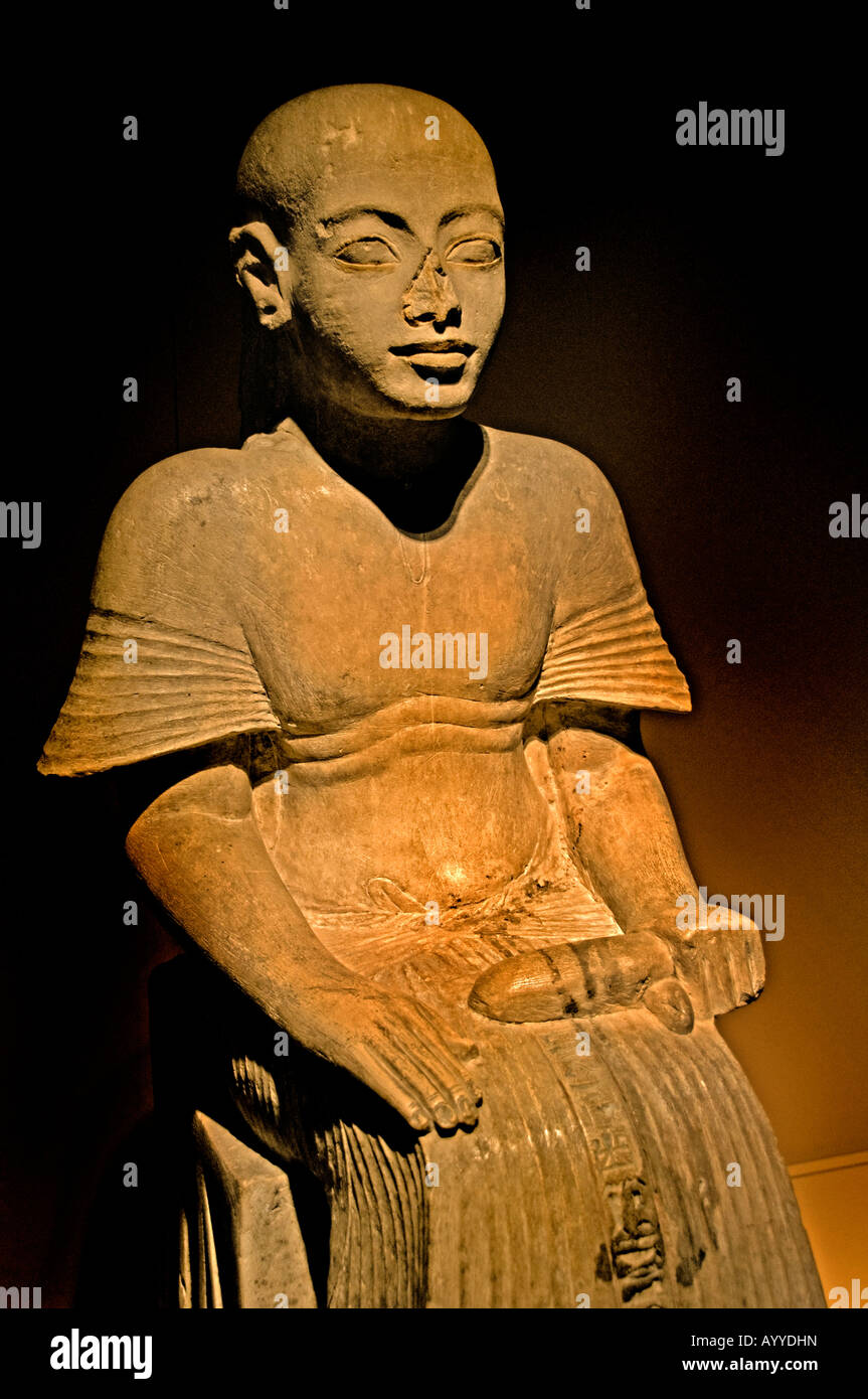 Tomb statue of Luty Simut Sakkara 1300 1307 1196 BC Stock Photo - Alamy