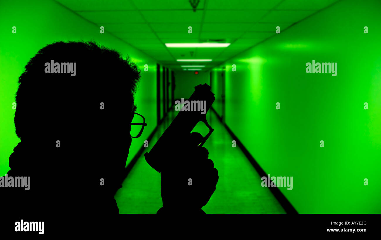 Hand gun night hi-res stock photography and images - Alamy