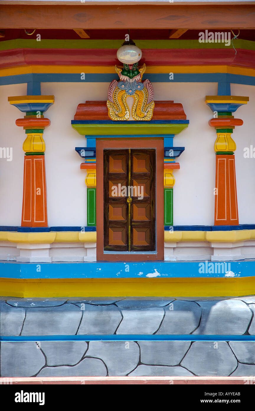 Colourful temple facade Kerala South India Stock Photo - Alamy
