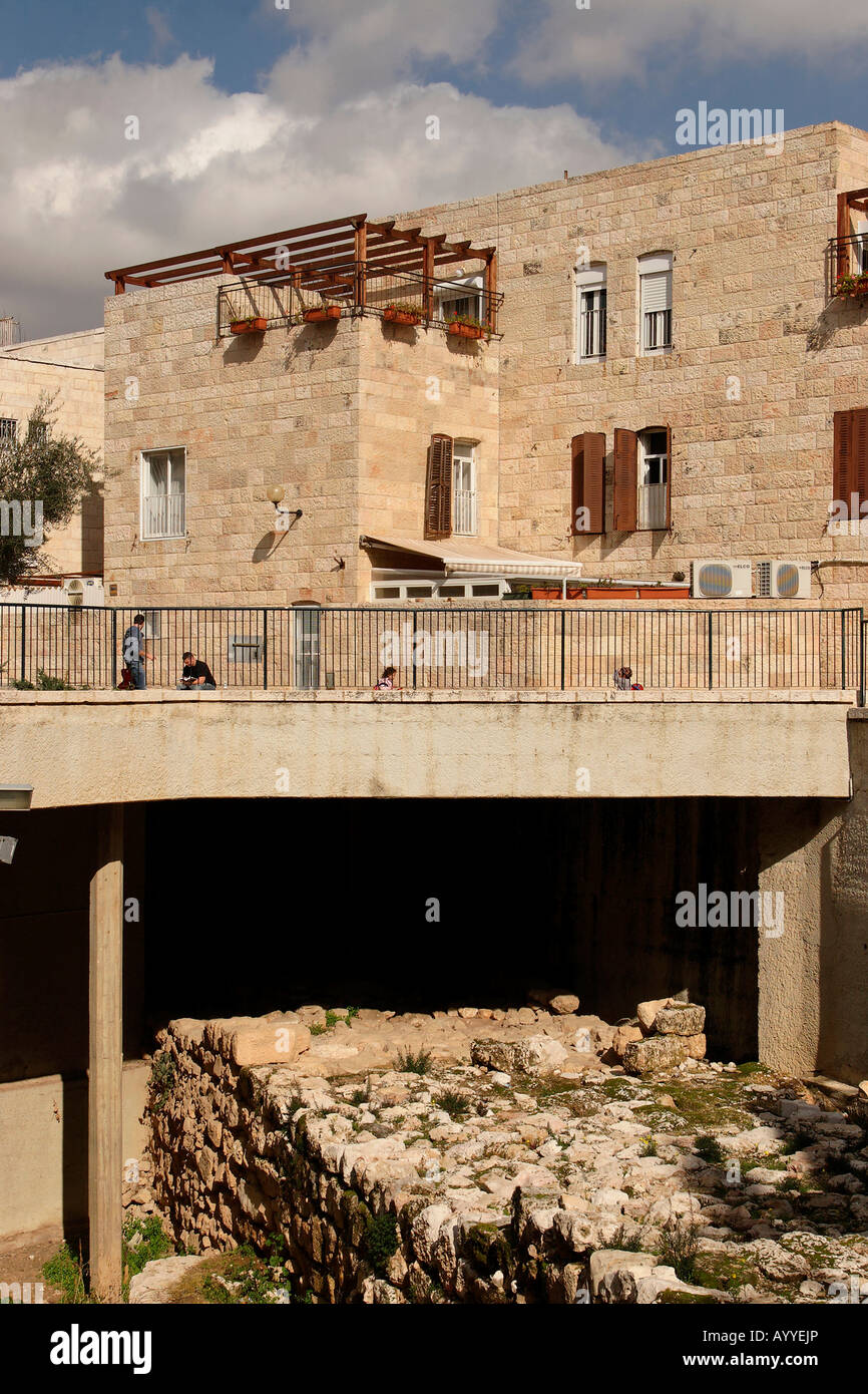 Jerusalem The Broad Wall 22 ft thick was part of the fortifications ...
