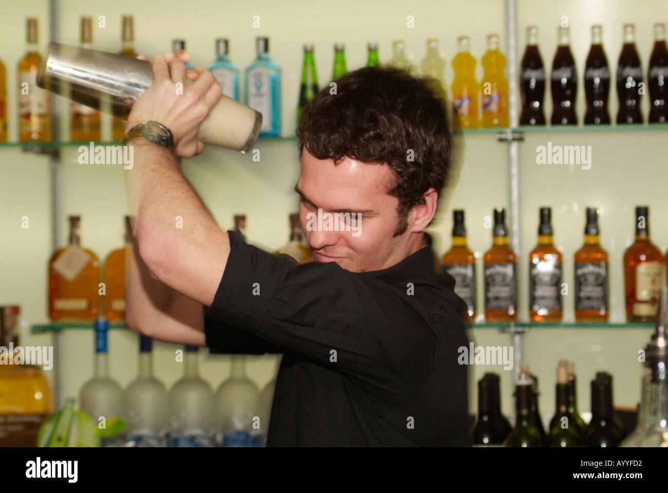Bartender shaking hi-res stock photography and images - Alamy