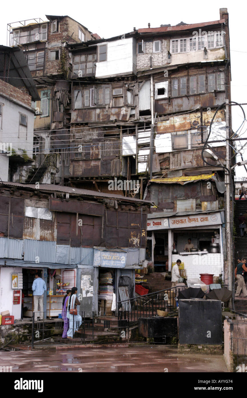 Bad condition houses in Shimla Himachal Pradesh India Stock Photo - Alamy