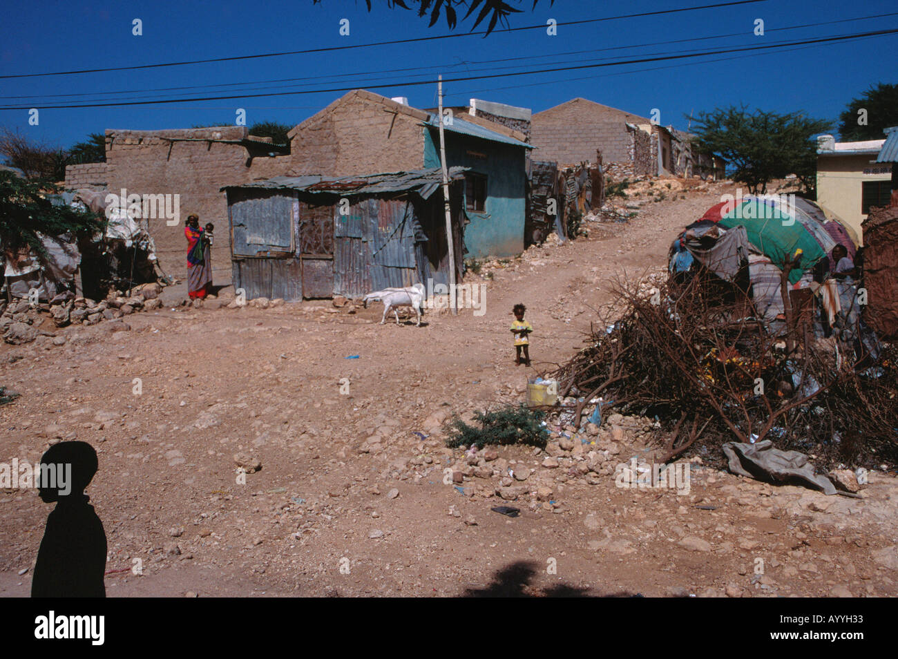 Somaliland, Hargeisa, back street Stock Photo - Alamy