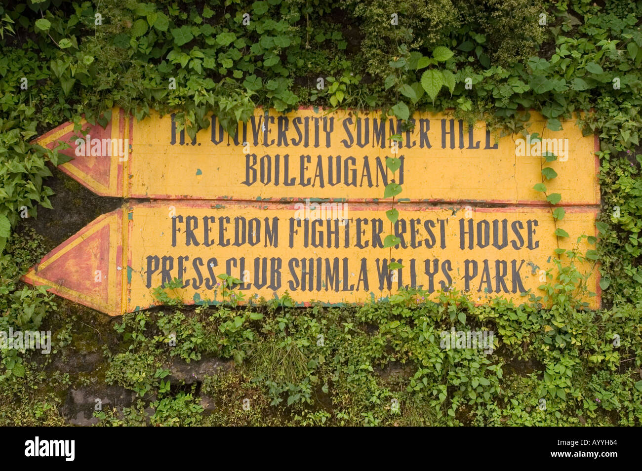 Shimla sign hi-res stock photography and images - Alamy