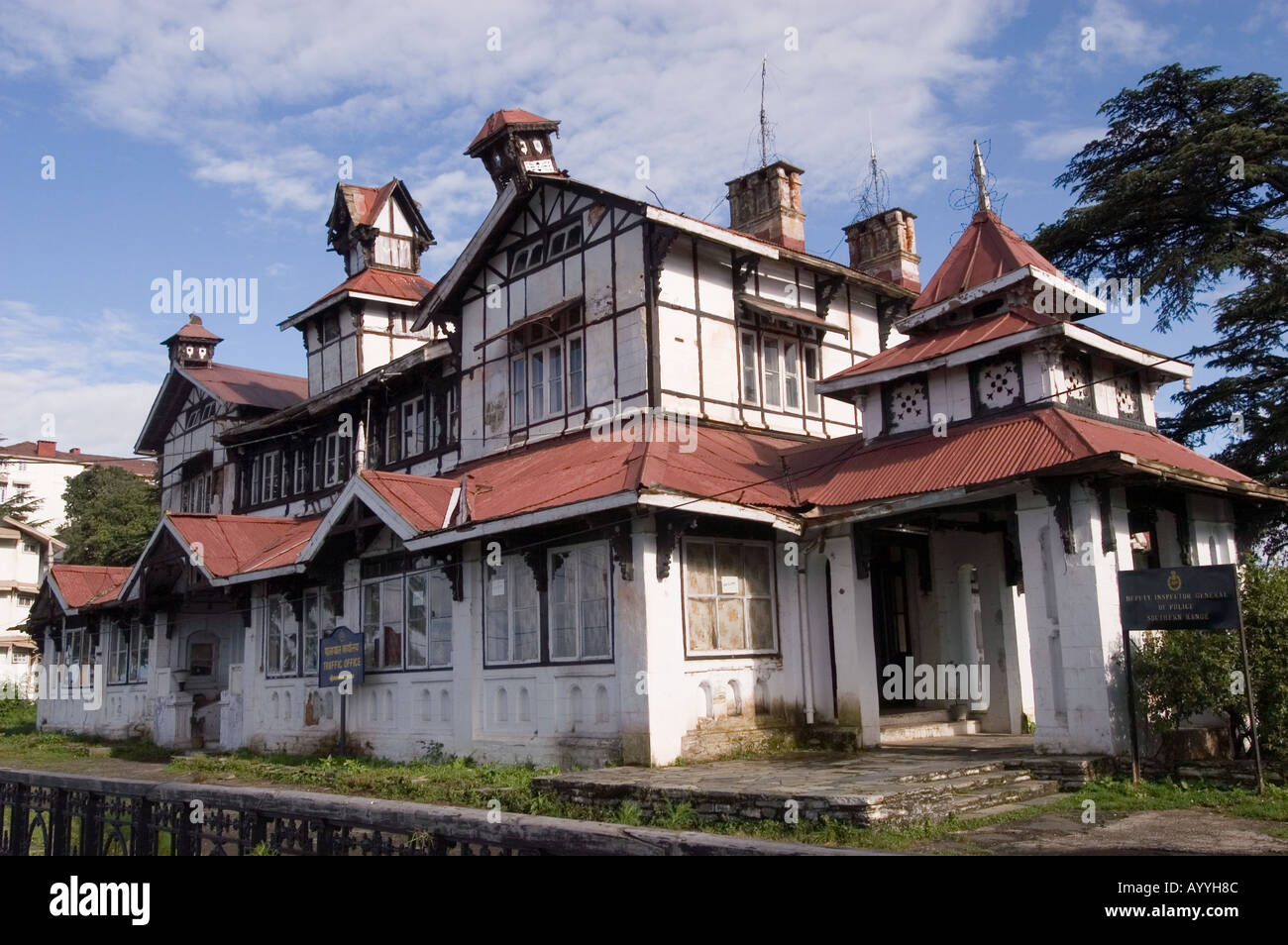 Old British era heritage building in Shimla Himachal Pradesh India ...