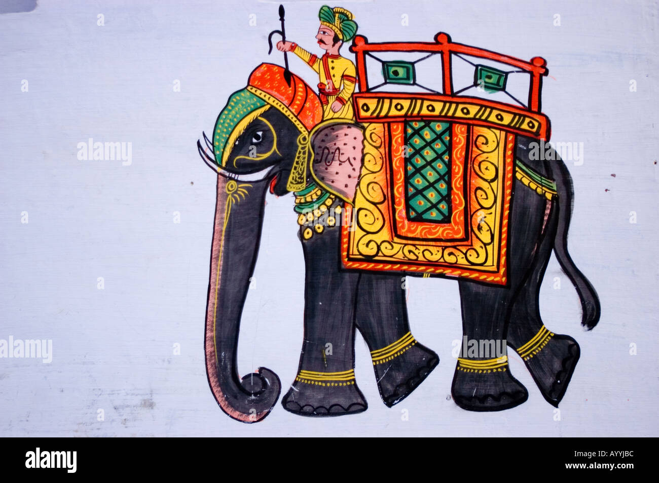 Chinese Elephant Painting