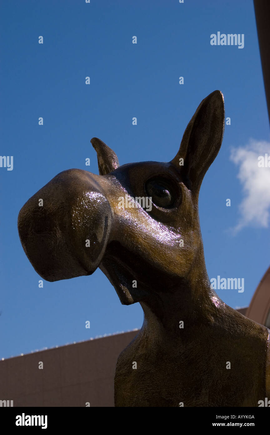 Moose artwork in downtown Anchorage Alaska No property release Stock ...