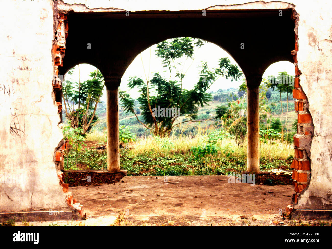 Ruined Palace Uganda East Africa Stock Photo - Alamy
