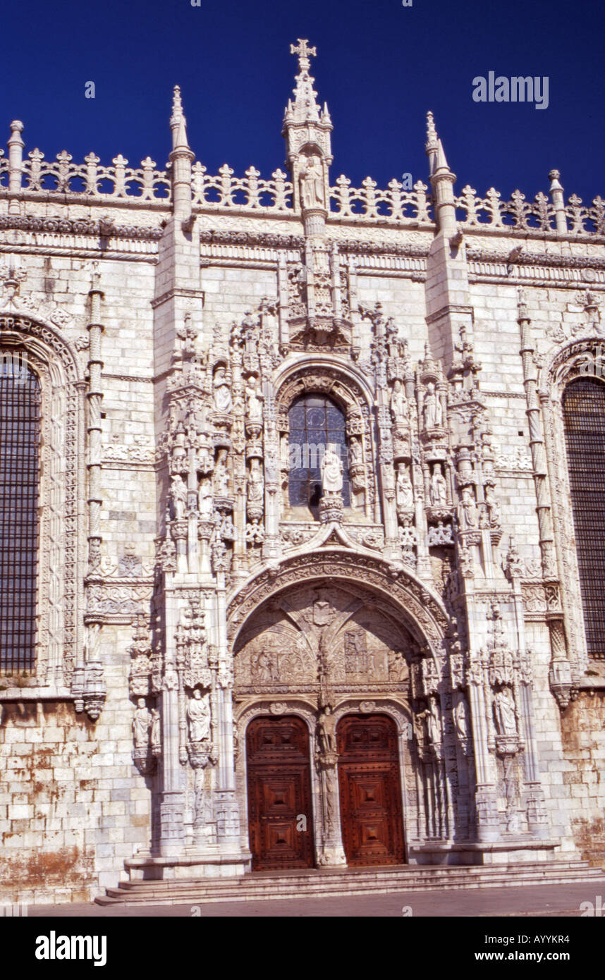 Main entrance to Geronimos Monastery Lisbon Portugal Stock Photo - Alamy