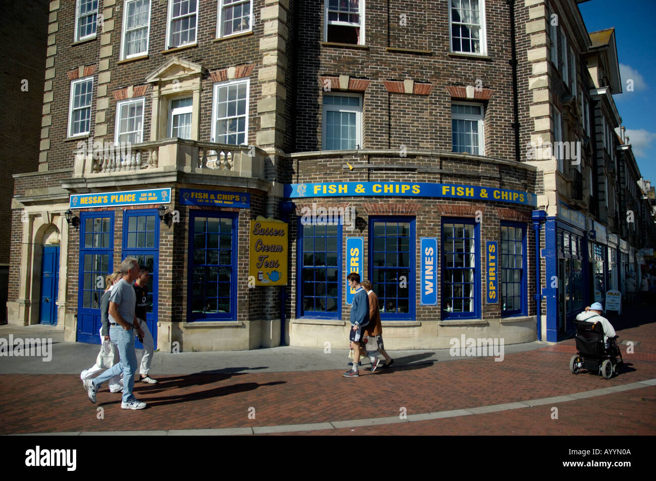 Seaside Fish & Chip Shop, Eastbourne, England which has now been taken ...