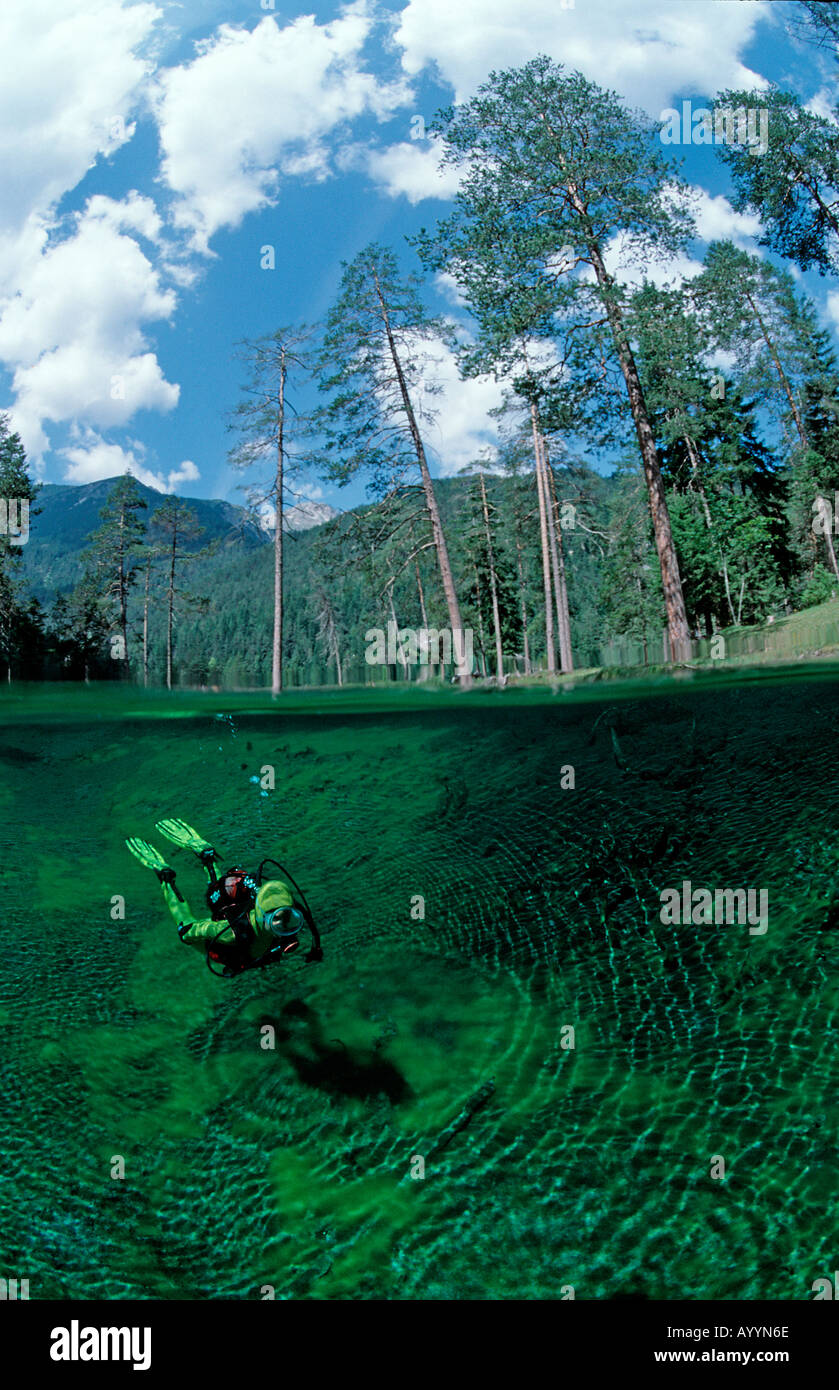 Scuba diver in clear mountain hi-res stock photography and images - Alamy