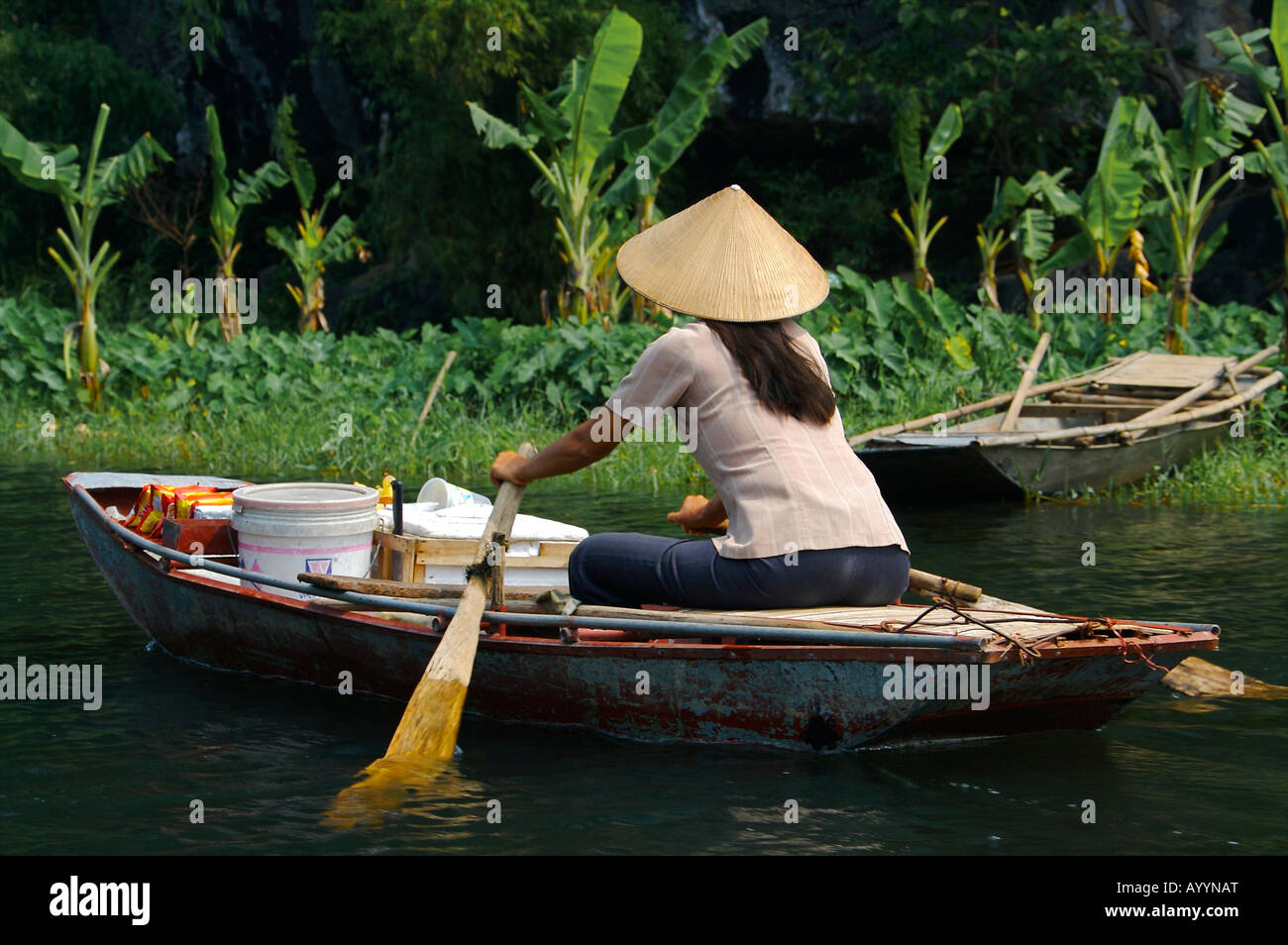Hoang Long River Tam Coc Ninh Binh Province Stock Photo - Alamy