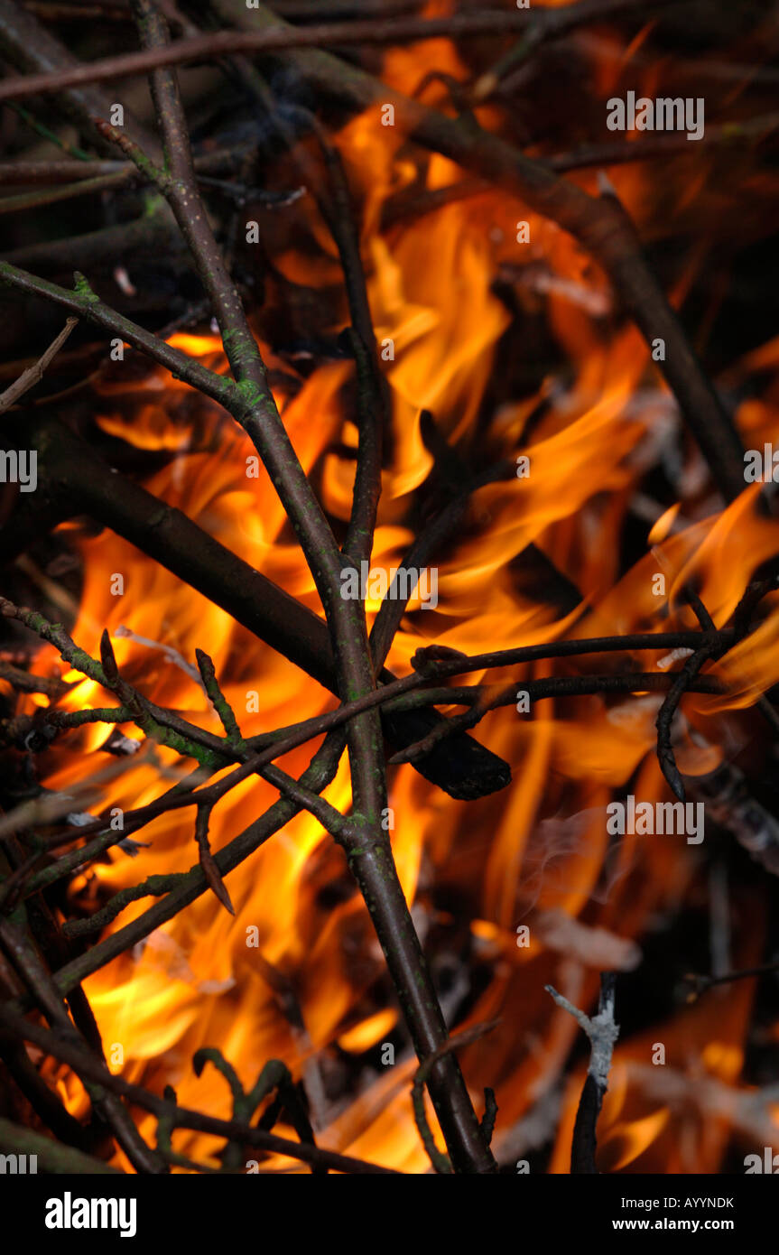 A Garden Bonfire Stock Photo - Alamy