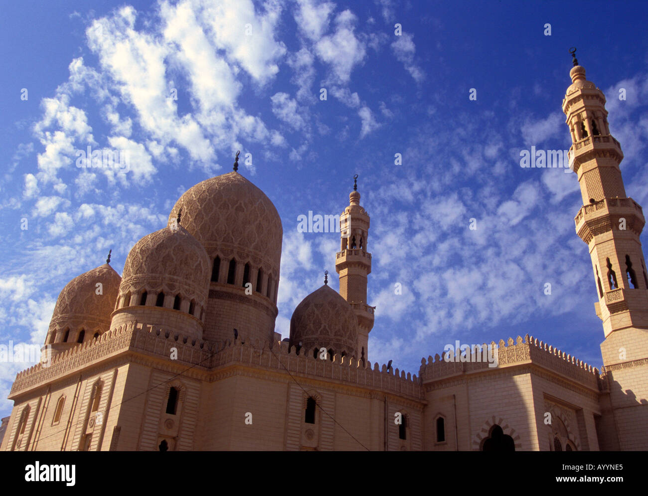 Mosque of Abu Abbas al Mursi Alexandria Egypt Stock Photo - Alamy