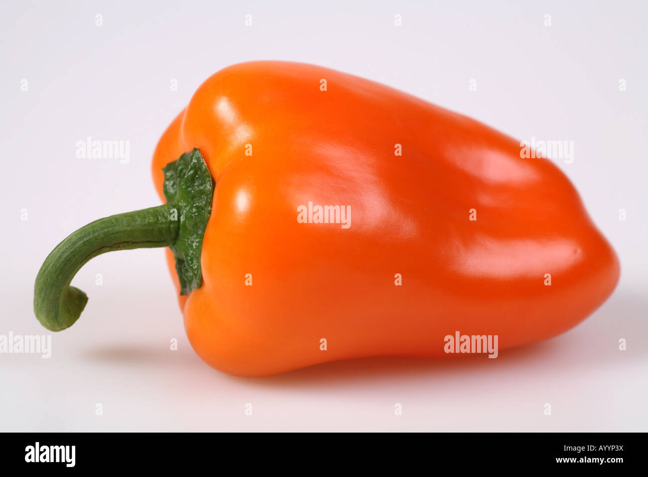 Orange Bell Pepper Stock Photo - Alamy