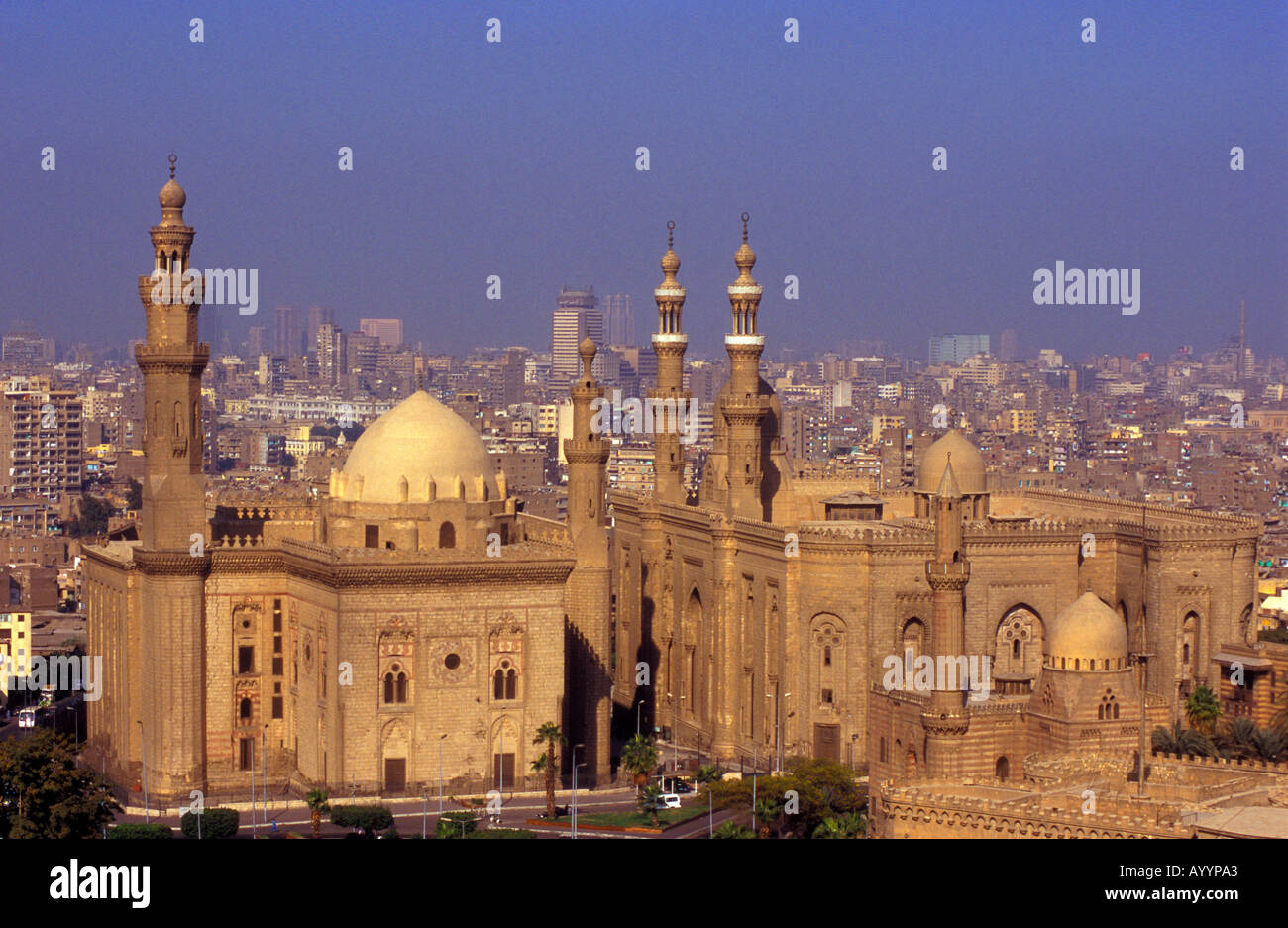 Mosque Madrassa of Sultan Hassan and Al Rifai mosque seen from the ...