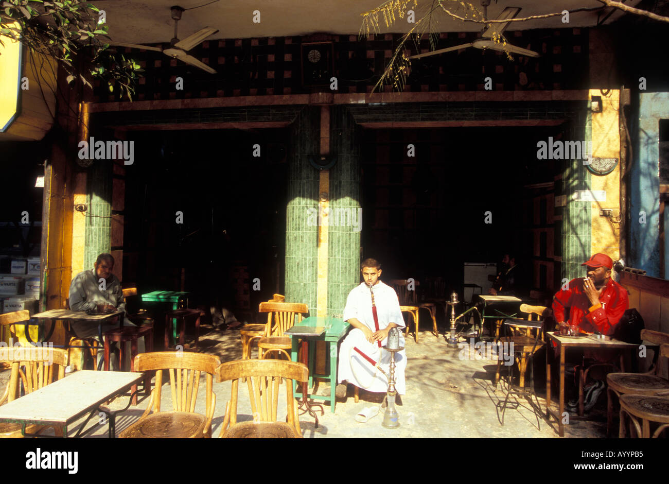 Cafe Cairo Egypt Stock Photo - Alamy