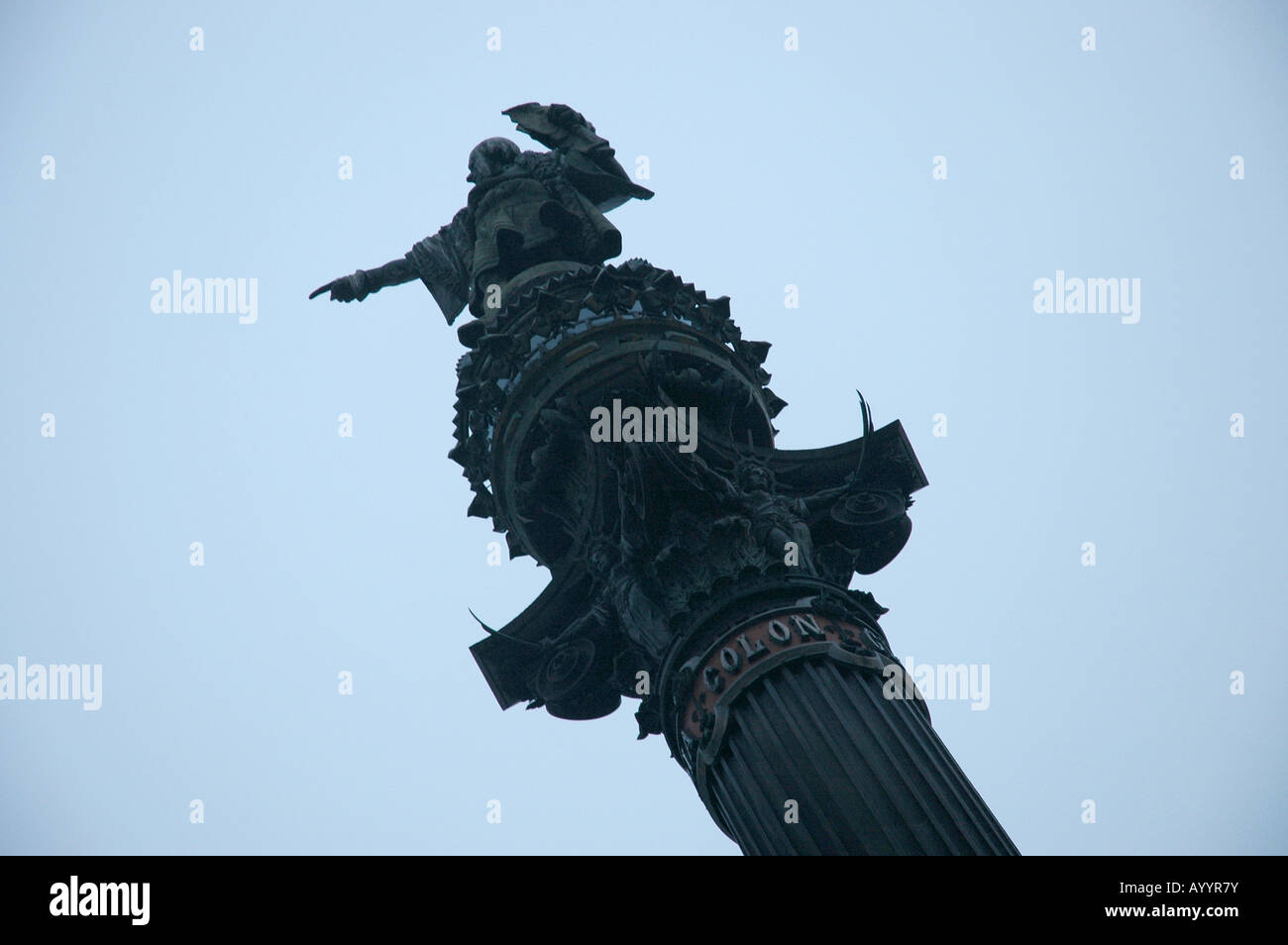 Kolumbus Denkmal Kolumbus Statue Monument a Colom Stock Photo - Alamy