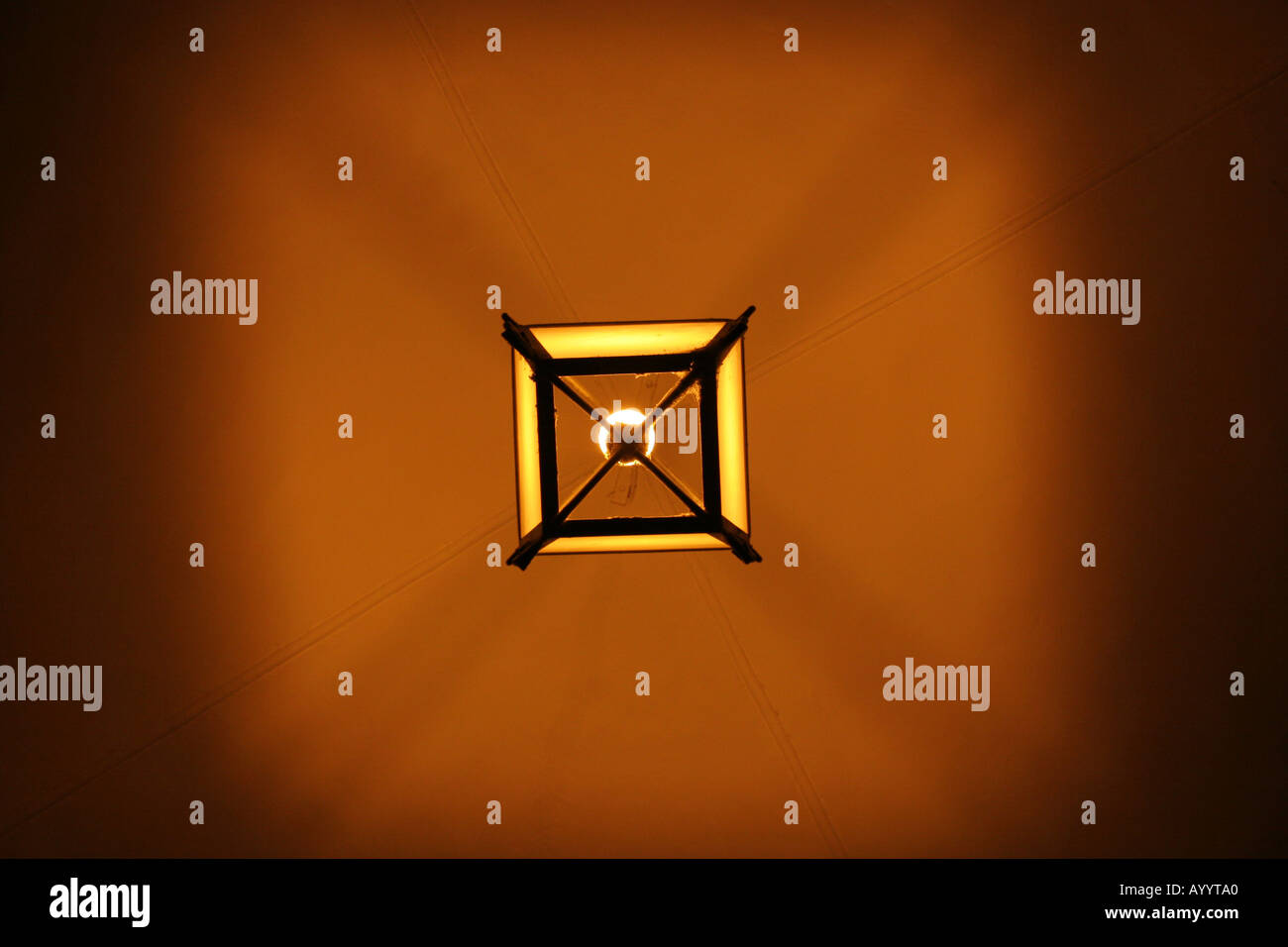 View of an ornate street light from directly below Stock Photo - Alamy