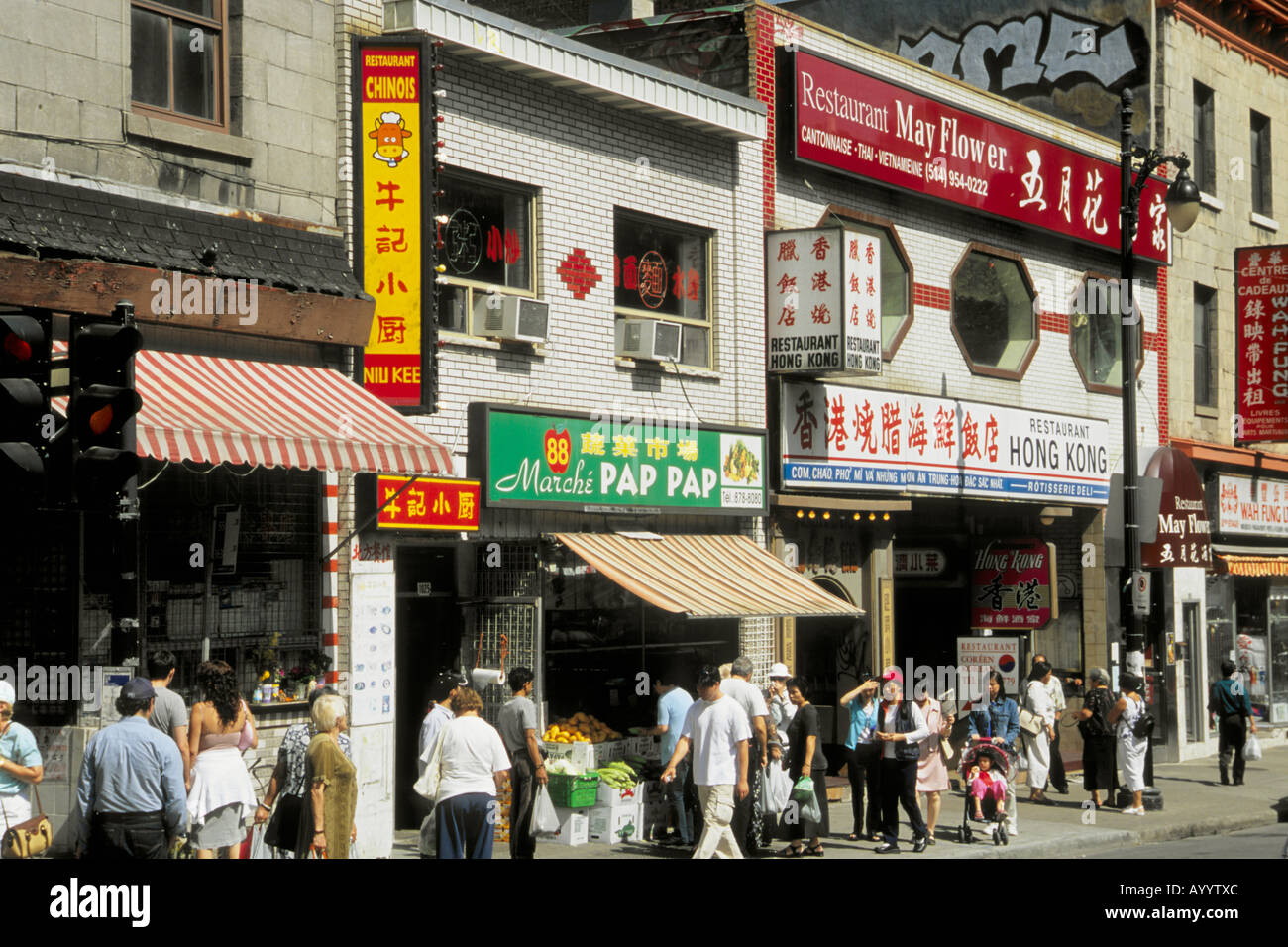 Canada Québec Montréal Chinatown Stock Photo - Alamy