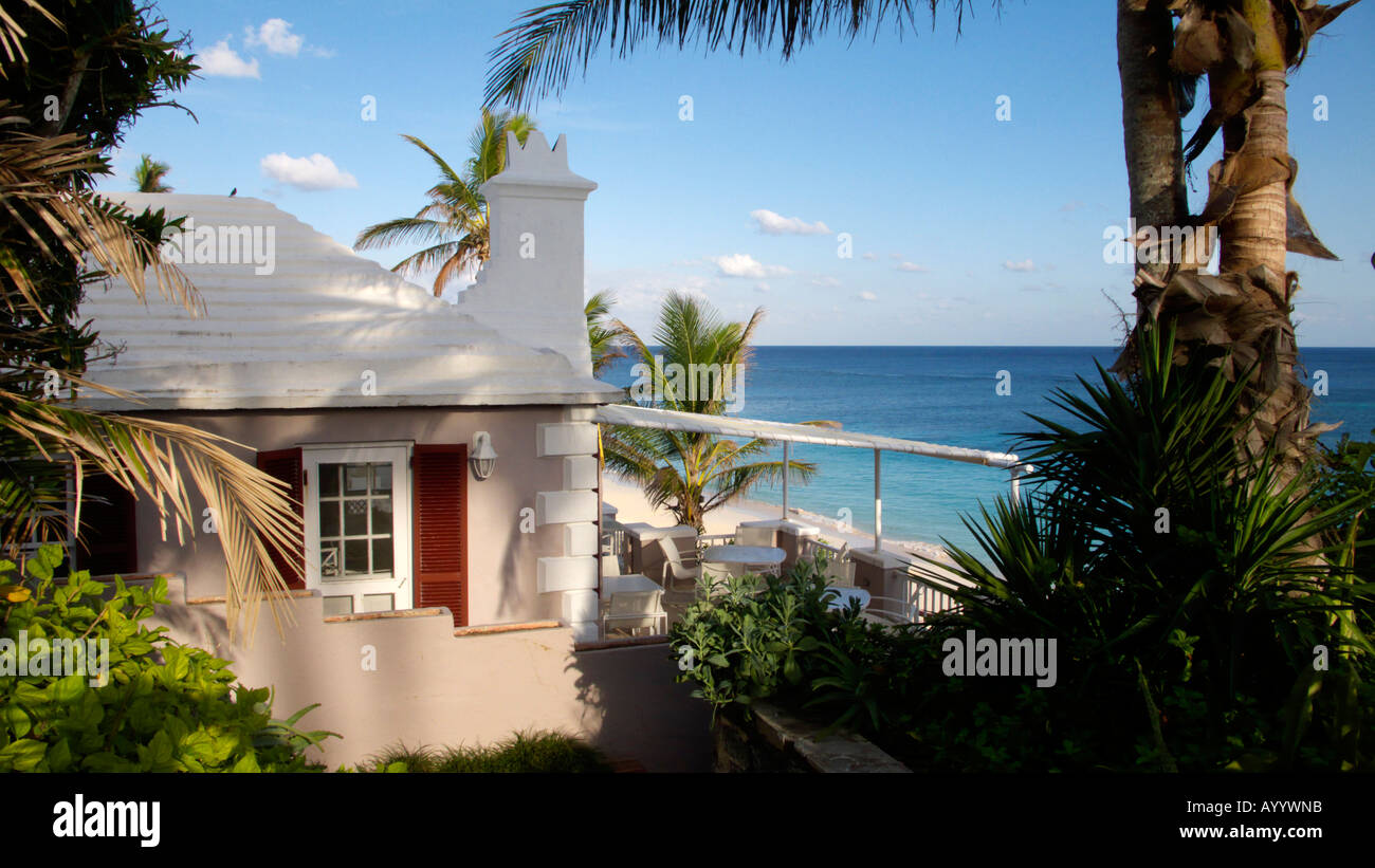 Coral Beach Club building Bermuda Stock Photo - Alamy