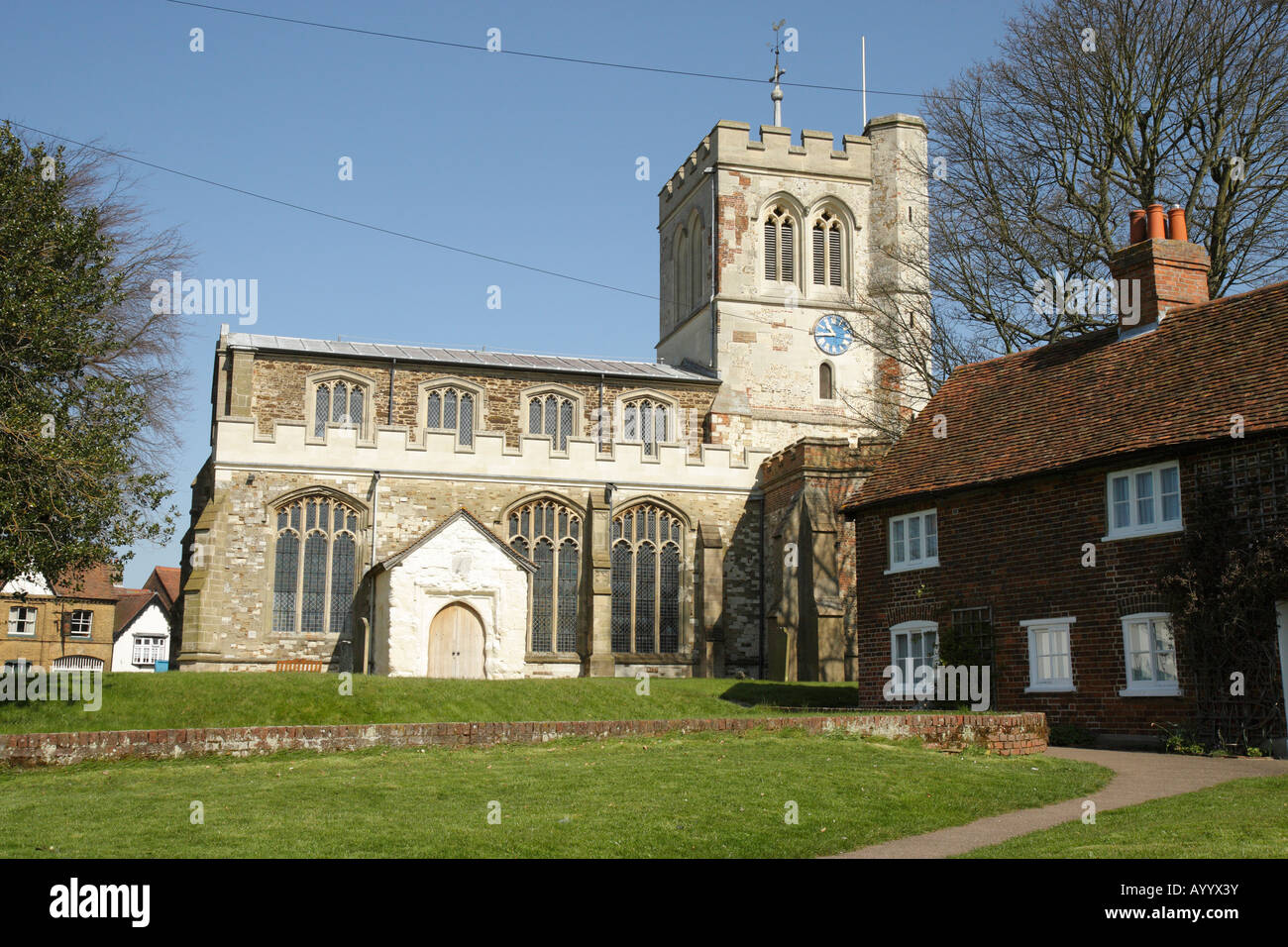 The village church Toddington Bedfordshire UK Stock Photo - Alamy