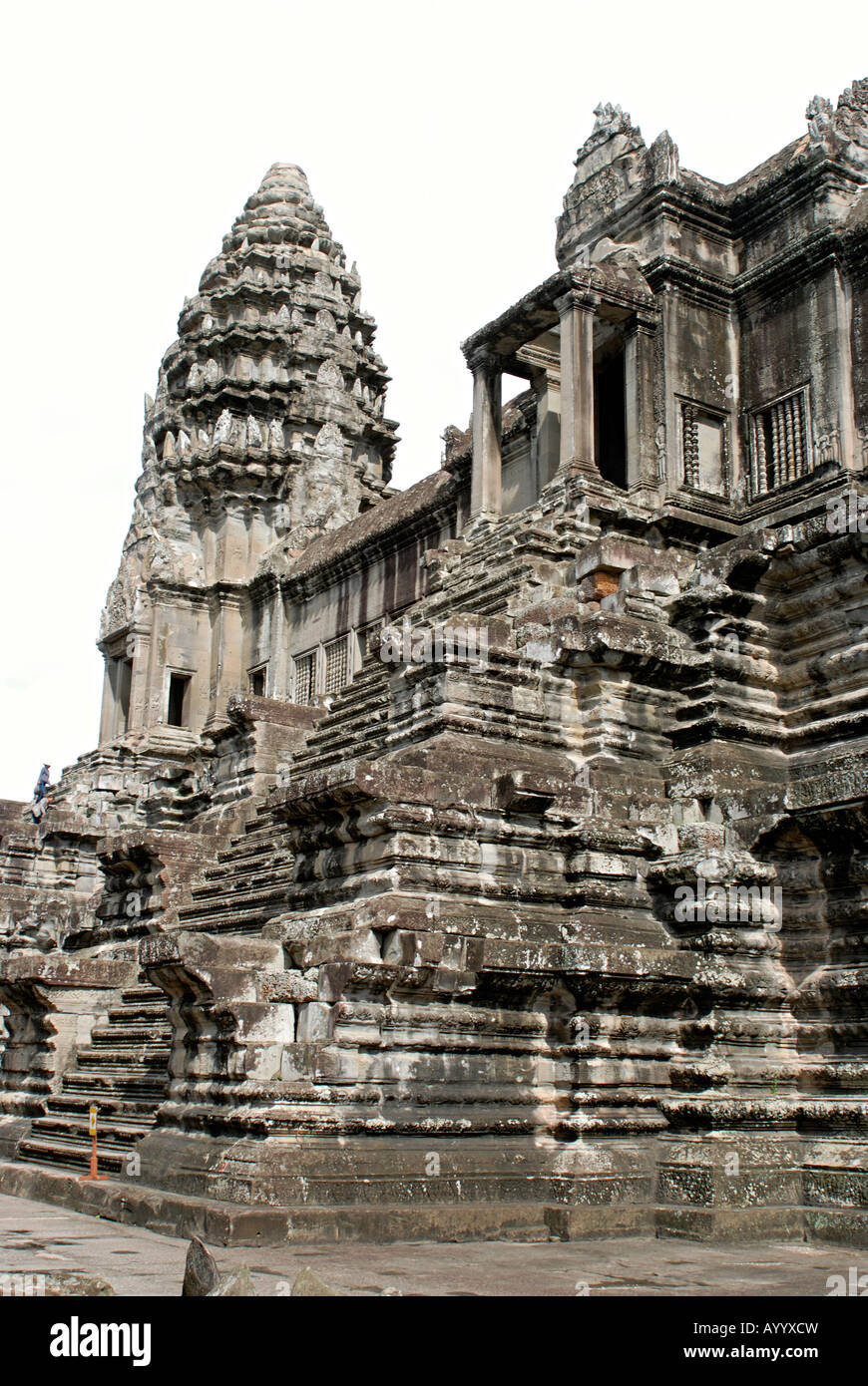 Cambodia, Angkor Wat 12th century A.D. Cardinal Shrine, Uppermost level ...