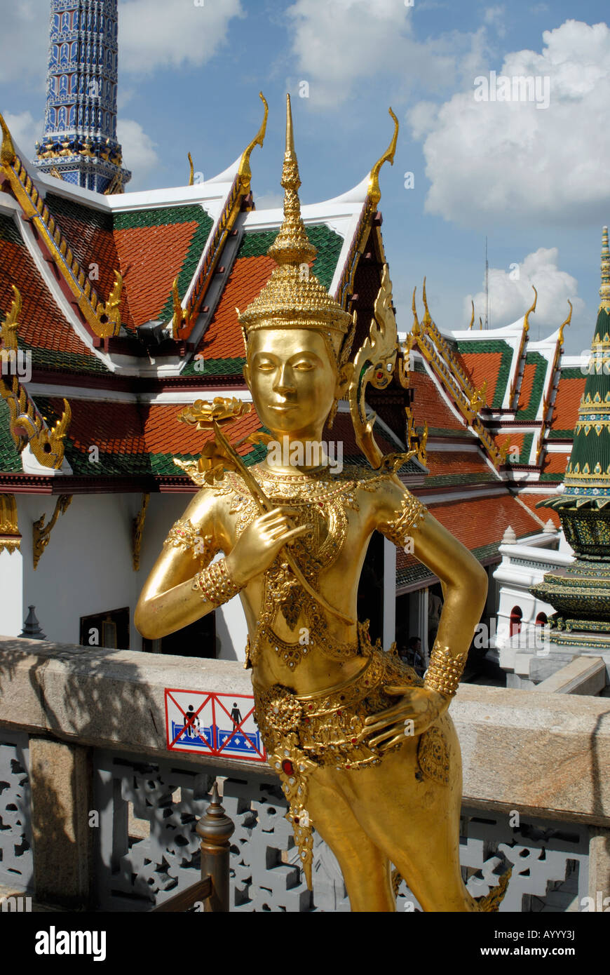 Thailand, Bangkok circa 14th century. A.D.Apsara figure in Grand Palace ...