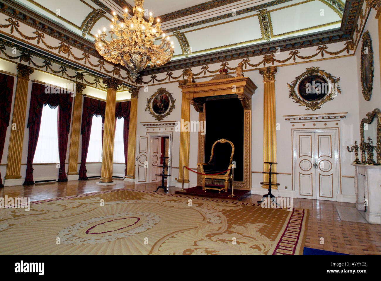 Dublin Castle Ireland State Rooms Stock Photo - Alamy