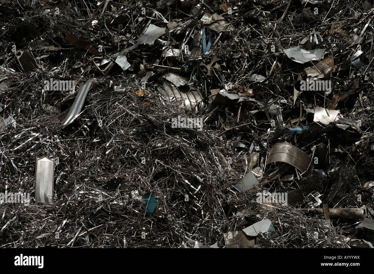 Port of Rotterdam recycling of metal scrap bulk Stock Photo - Alamy