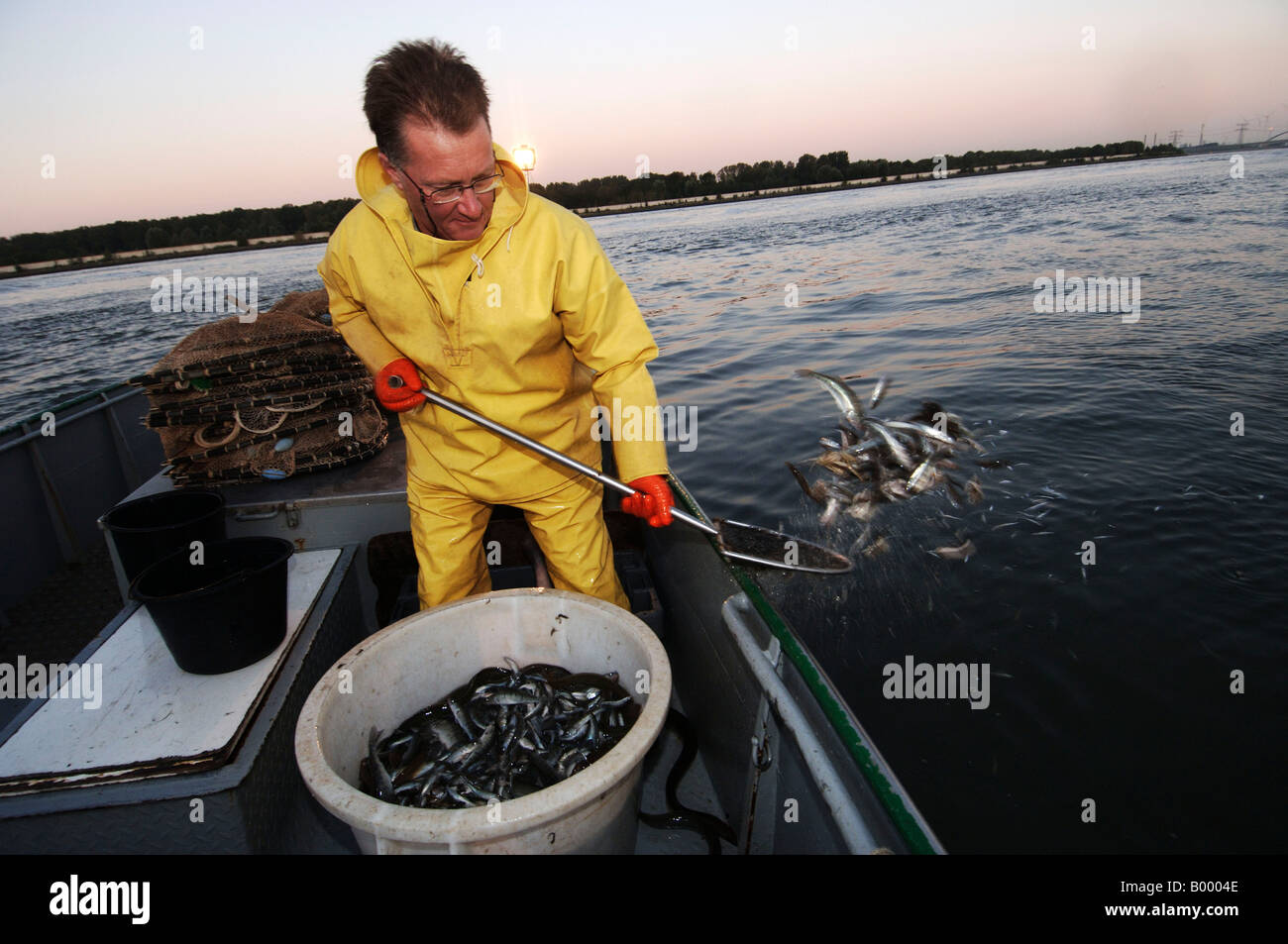 Throwing fish overboard hi-res stock photography and images - Alamy