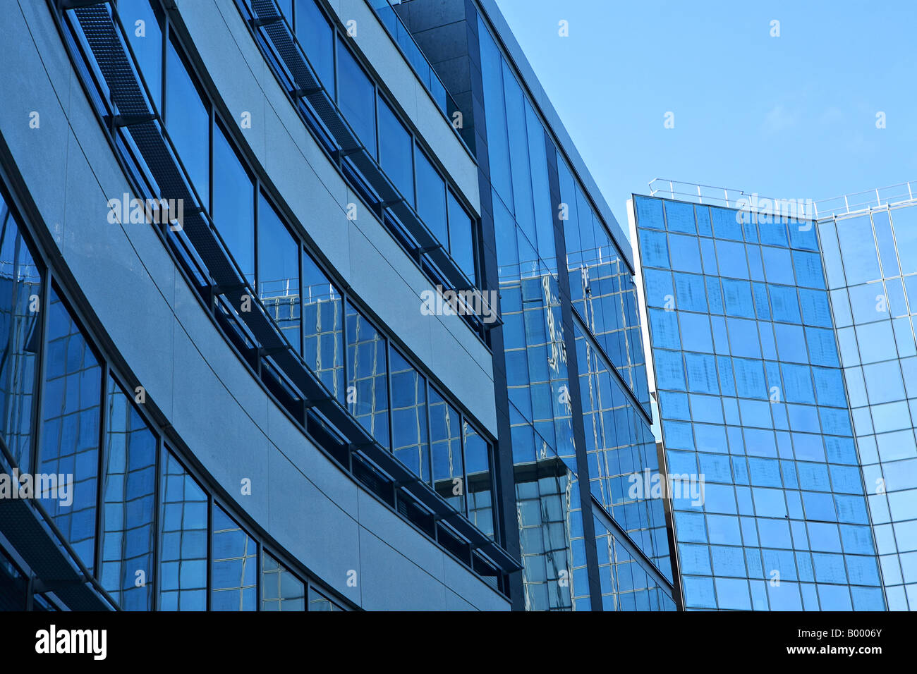 Modern building in a foreshortening Stock Photo - Alamy